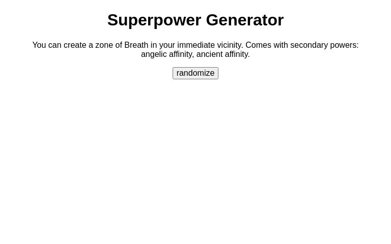 Superpower Generator