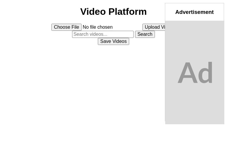 Video Platform ― Perchance Generator