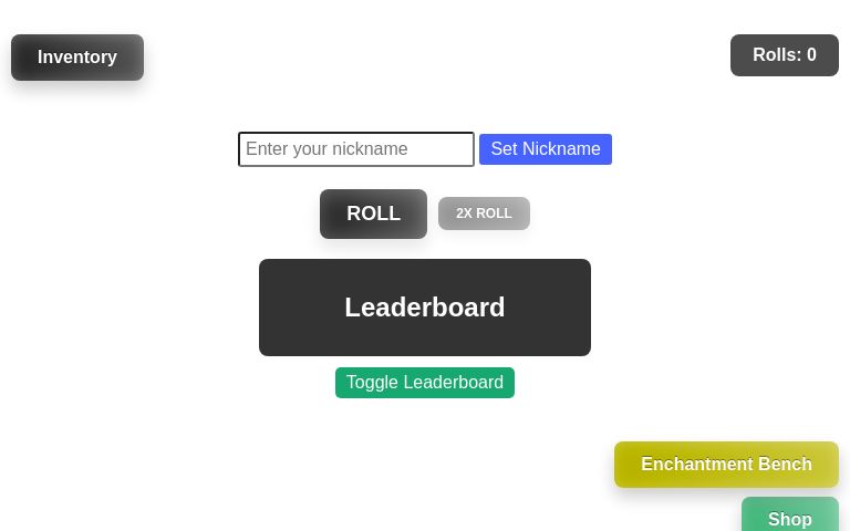 RNG over roll! ― Perchance Generator
