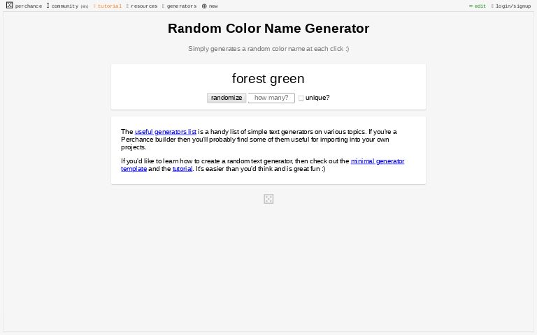 Random Color Name Generator