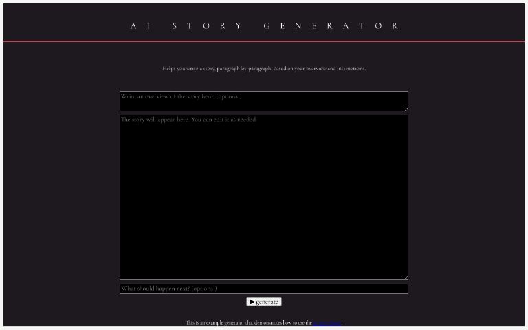 AI Story Generator