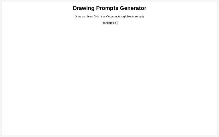Drawing Prompts Generator
