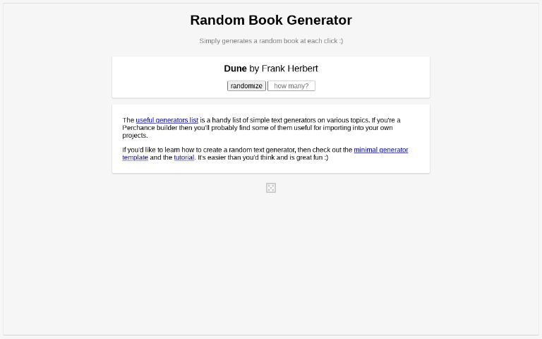 Random Book Generator