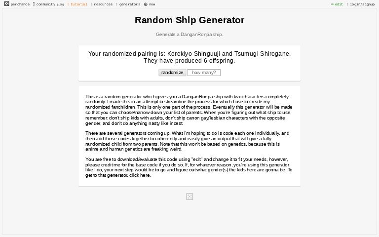 Random Ship Generator