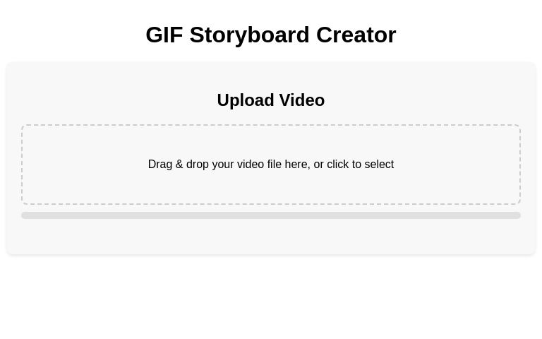 GIF Storyboard Creator ― Perchance Generator
