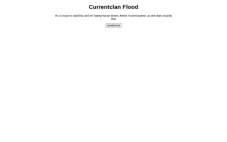 Currentclan Flood ― Perchance Generator