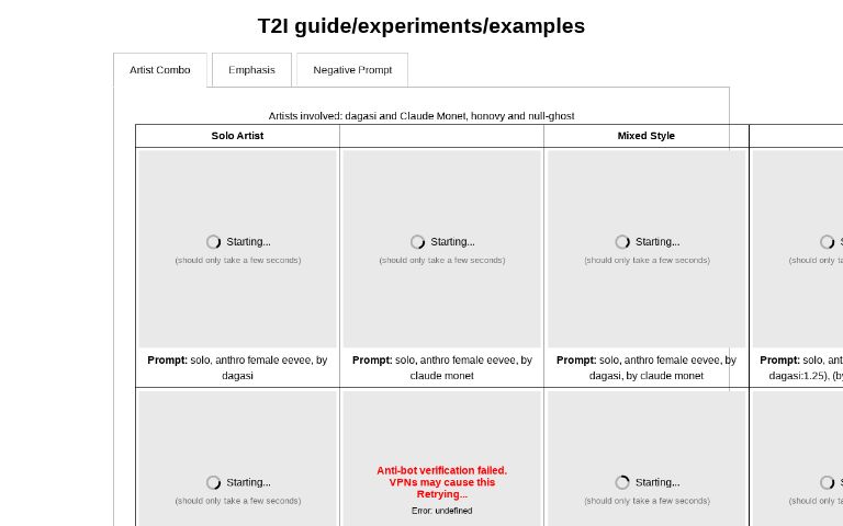 T2I guide/experiments/examples ― Perchance Generator