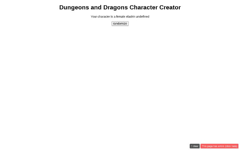 Dungeons and Dragons Character Creator ― Perchance Generator
