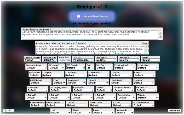 Smutgen v1.2 ― Perchance Generator