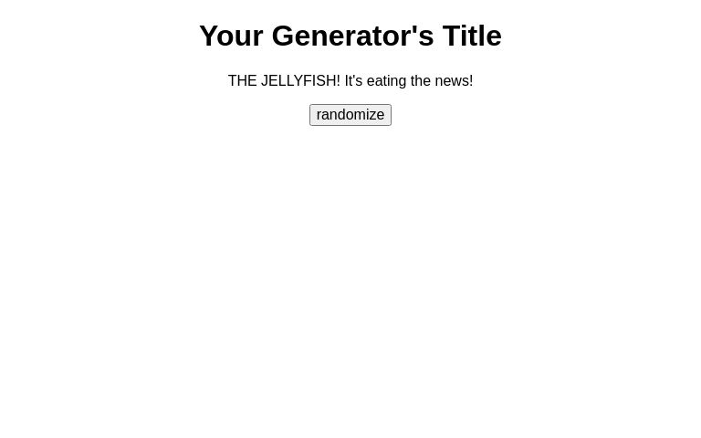 Minimal ― Perchance Generator
