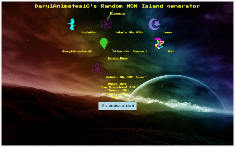 Random Msm Island Generator