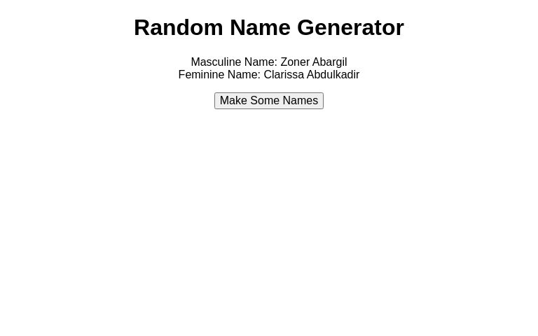 Random Name Generator