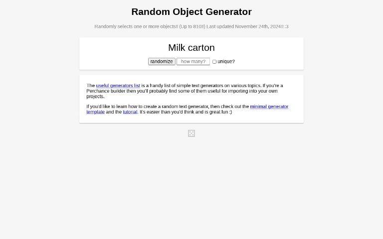 Random Object Generator