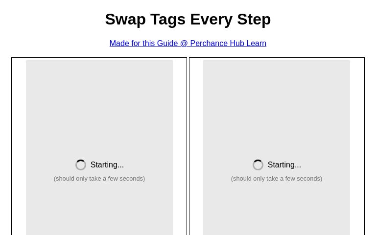 Swap Tags Every Step ― Perchance Generator