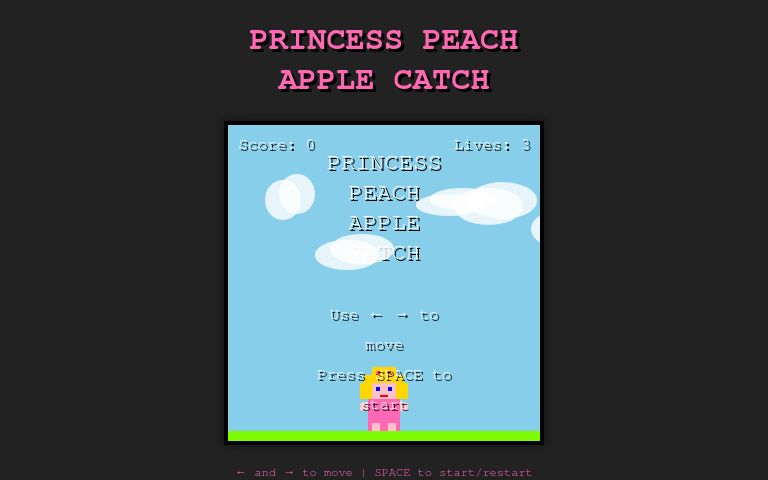 PRINCESS PEACHAPPLE CATCH ― Perchance Generator