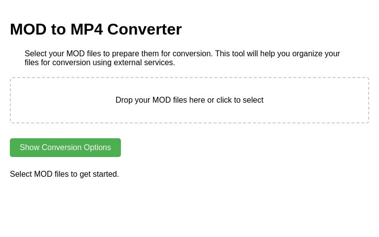 MOD to MP4 Converter ― Perchance Generator