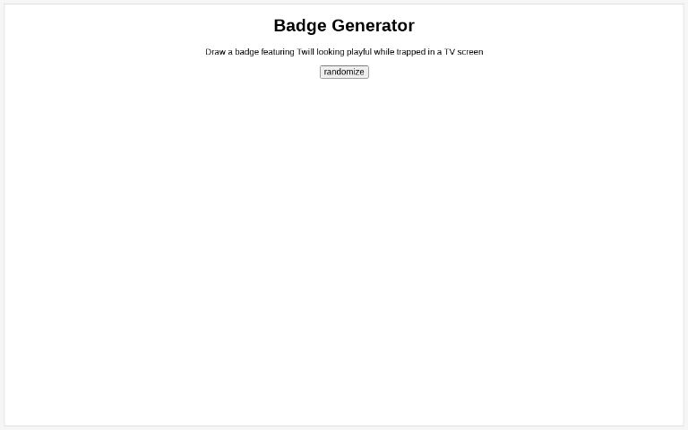 Badge Generator