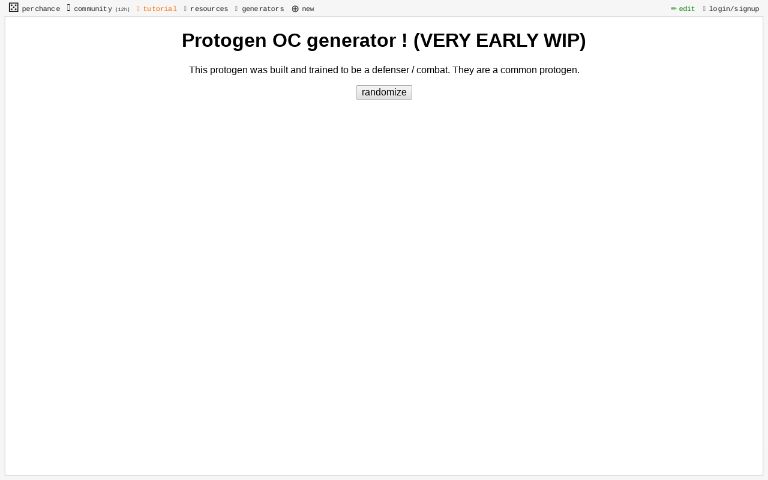Protogen OC generator ! (VERY EARLY WIP)