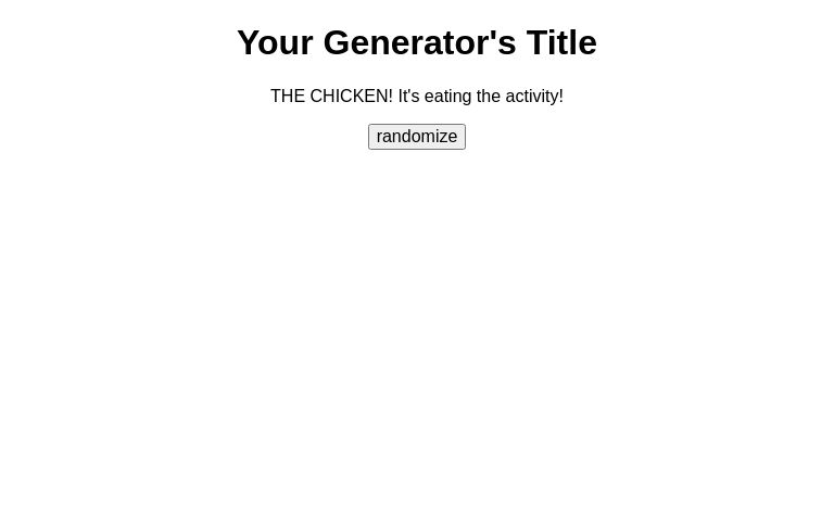 Minimal ― Perchance Generator