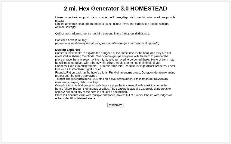 2 mi. Hex Generator 3.0 HOMESTEAD