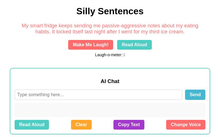 Silly Sentences ― Perchance Generator