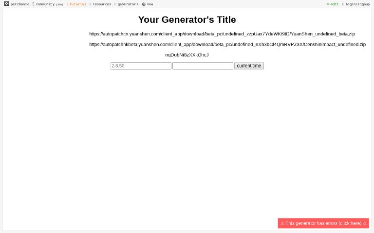Qfmeenh2ze ― Perchance Generator