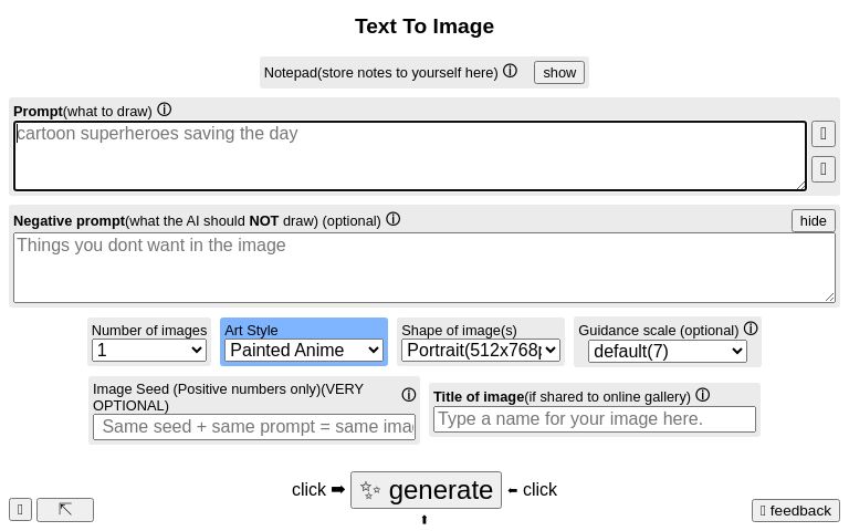 Stable Diffusion AI ― Perchance Generator