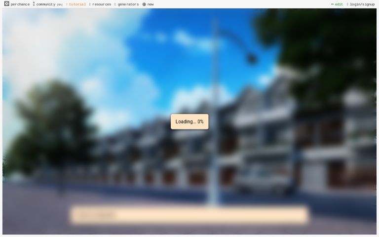 Visual Novel Template ― Perchance Generator
