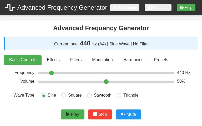 Frequency Generator Help Guide
