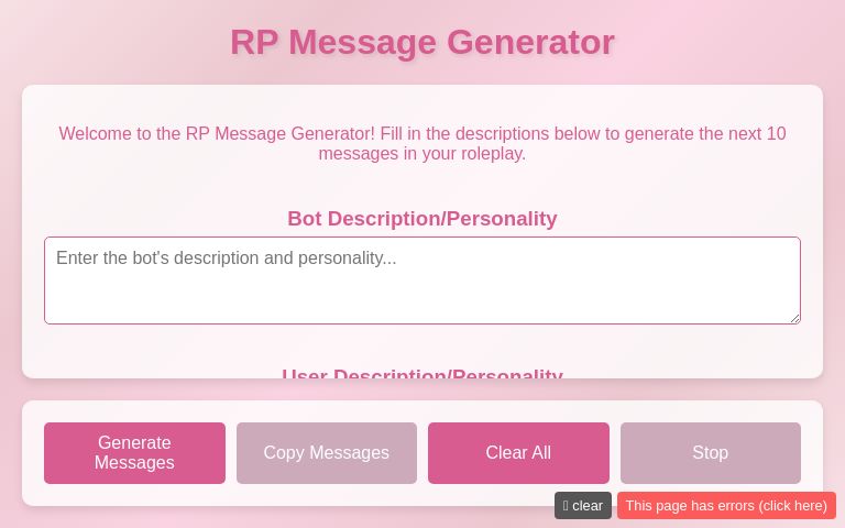 RP Message Generator