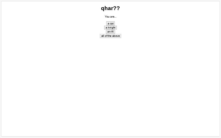 qhar?? ― Perchance Generator