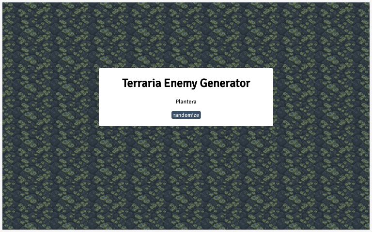 Terraria Enemy Generator