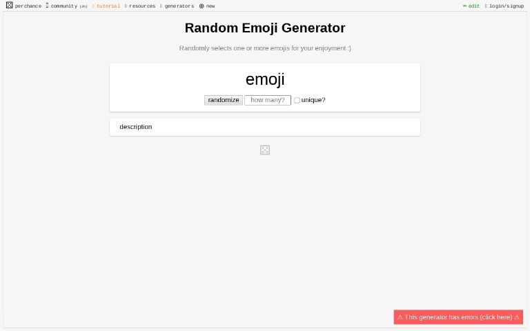 Random Emoji Generator