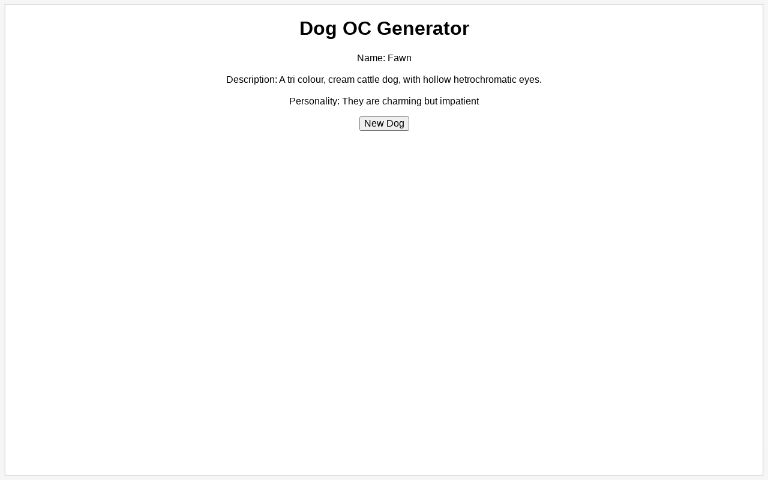 Dog OC Generator