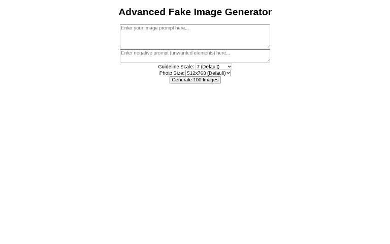 Advanced Fake Image Generator