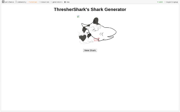 ThresherShark's Shark Generator