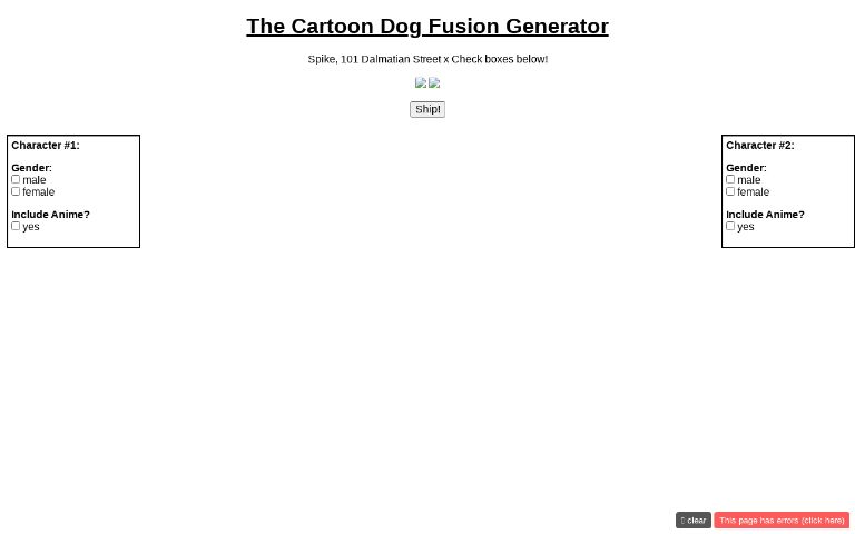 The Cartoon Dog Fusion Generator