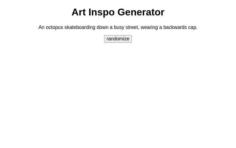 Art Inspo Generator
