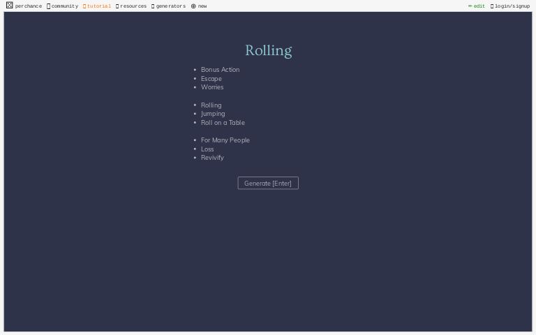 Abilities ― Perchance Generator