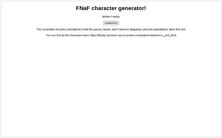 FNaF character generator!