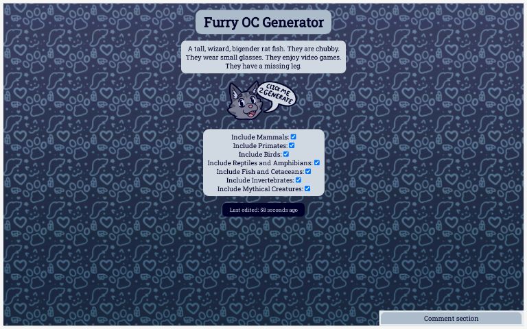 Furry OC Generator