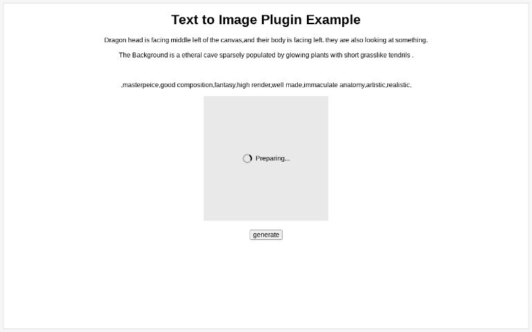 Text to Image Plugin Example
