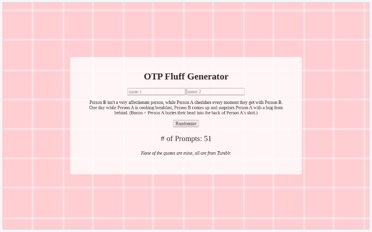 OTP Fluff Generator
