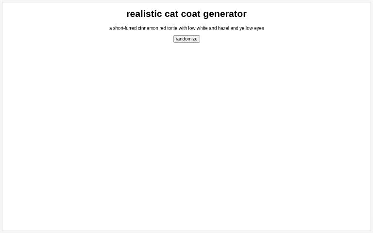 realistic cat coat generator