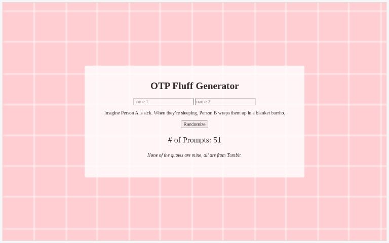 OTP Fluff Generator