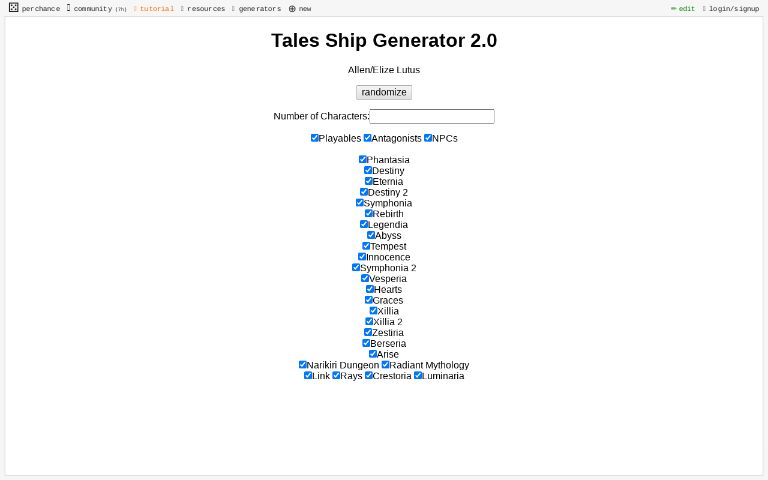 Tales Ship Generator 2.0