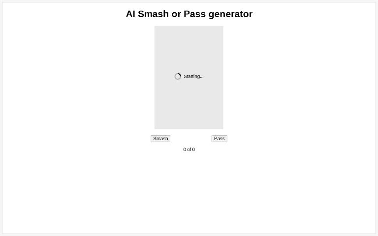 AI Smash or Pass generator