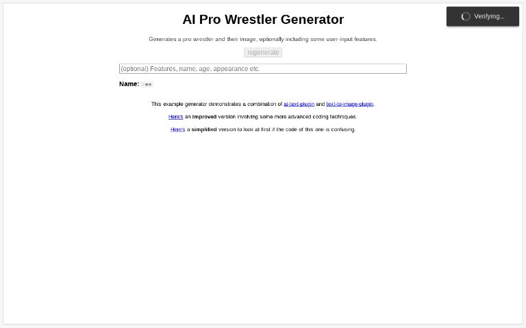 AI Pro Wrestler Generator