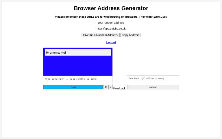 Browser Address Generator