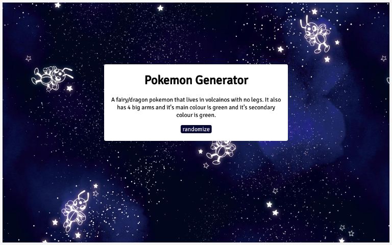 Pokemon Generator